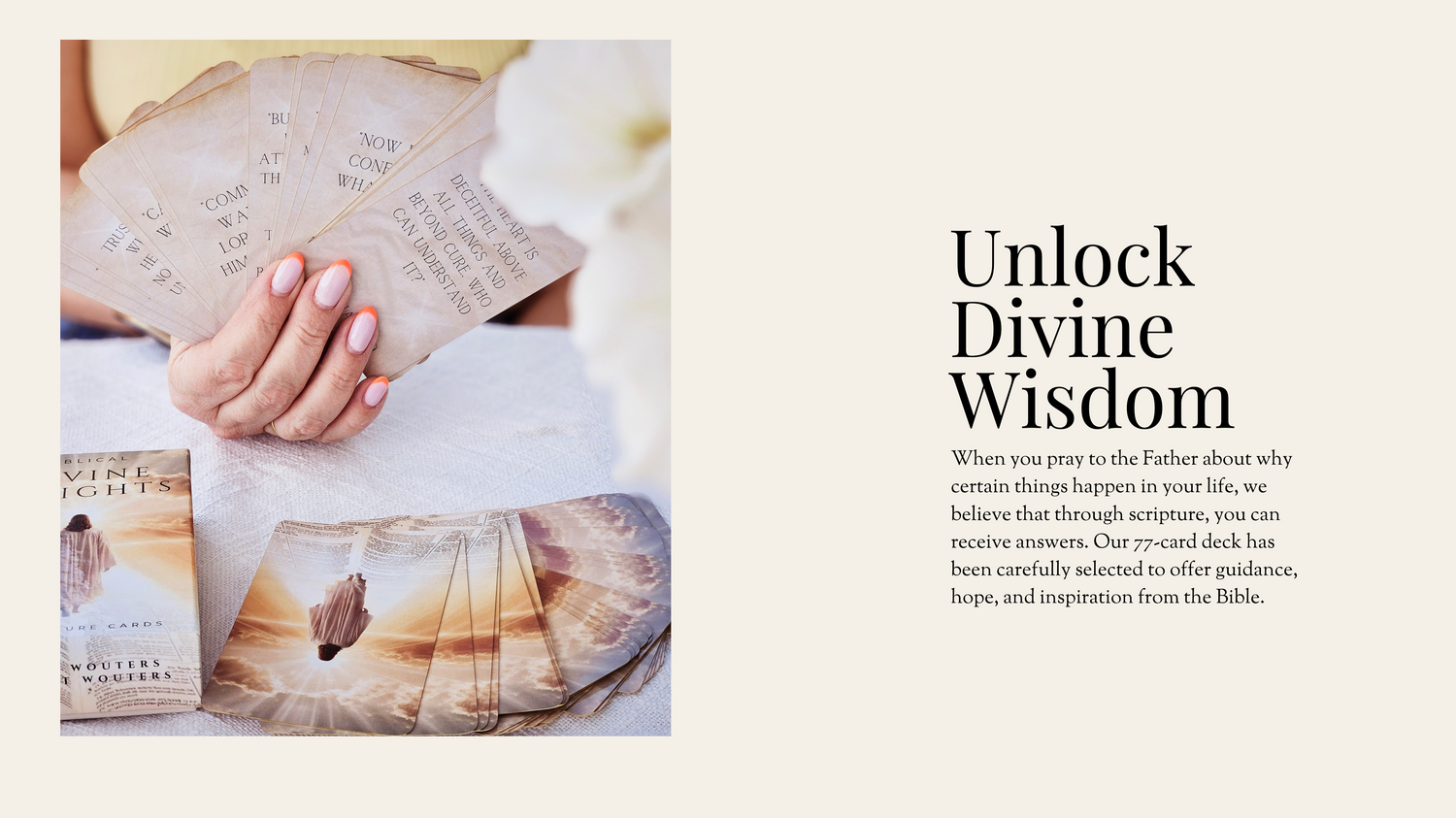 Biblical Divine Insights | Inspirational Card Deck for Daily Spiritual