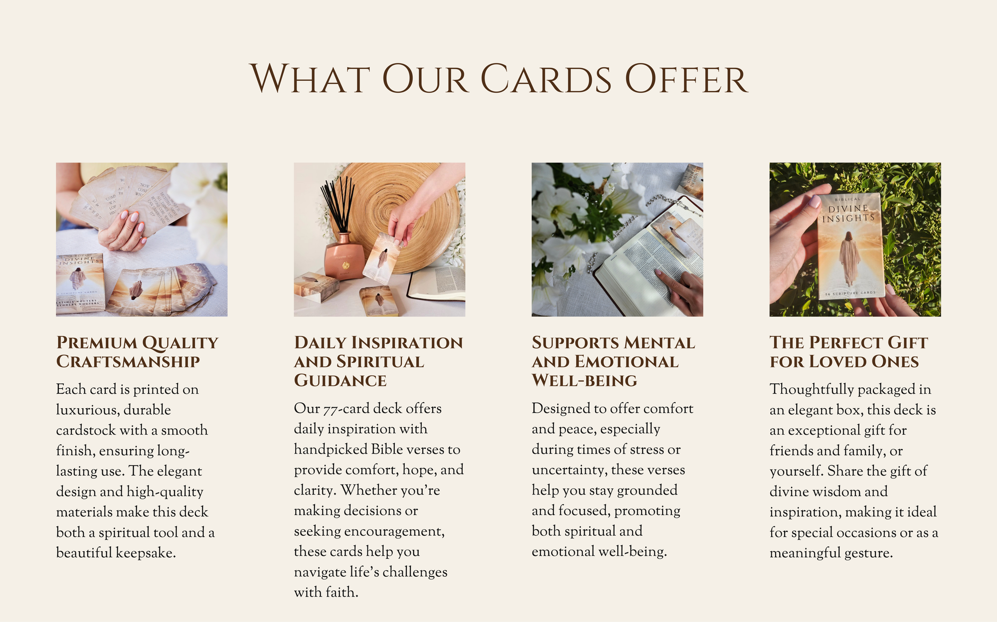 Biblical Divine Insights | Inspirational Card Deck for Daily Spiritual